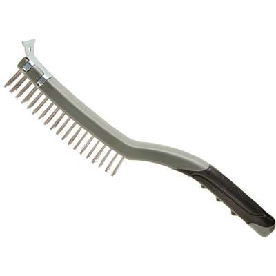 Departments - SS WIRE BRUSH W/SCRAPER