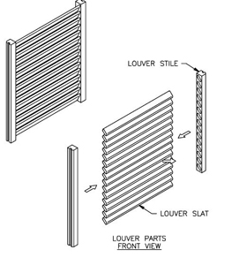 Departments - LOUVER PANEL KIT MAPLE