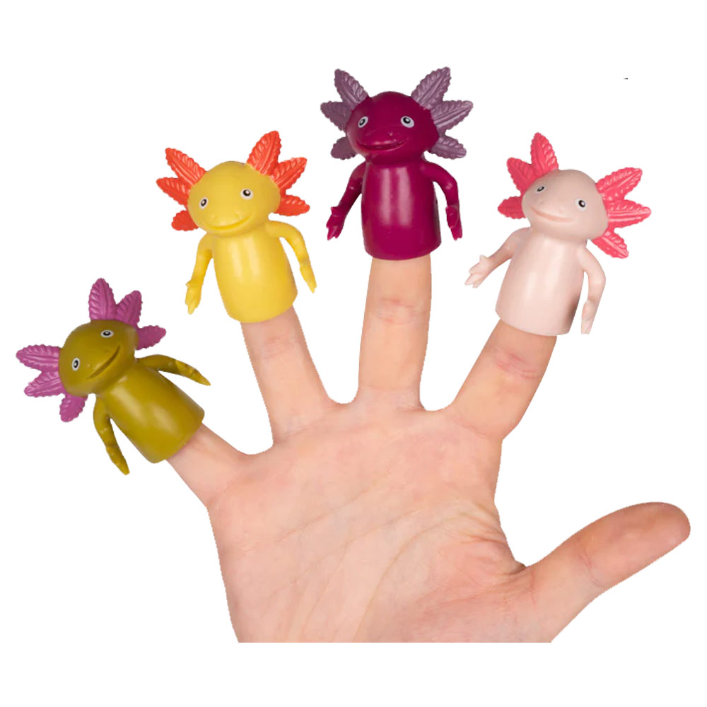 Departments - Archie McPhee Finger Puppet Happy Axolotls