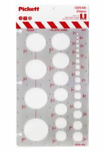 Ellipse Guide Template No.1225-65i (65°)