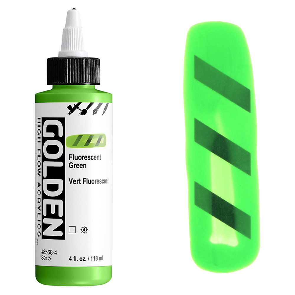 Departments - Golden High Flow Acrylics 4oz Fluorescent Green