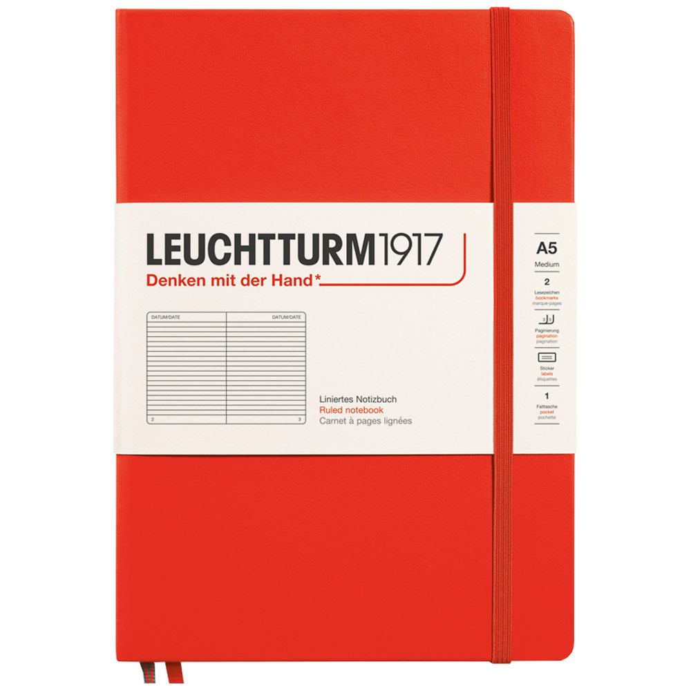 Departments - Leuchtturm1917 A5 Notebook Medium Hardcover Ruled 5.8"x8 ...