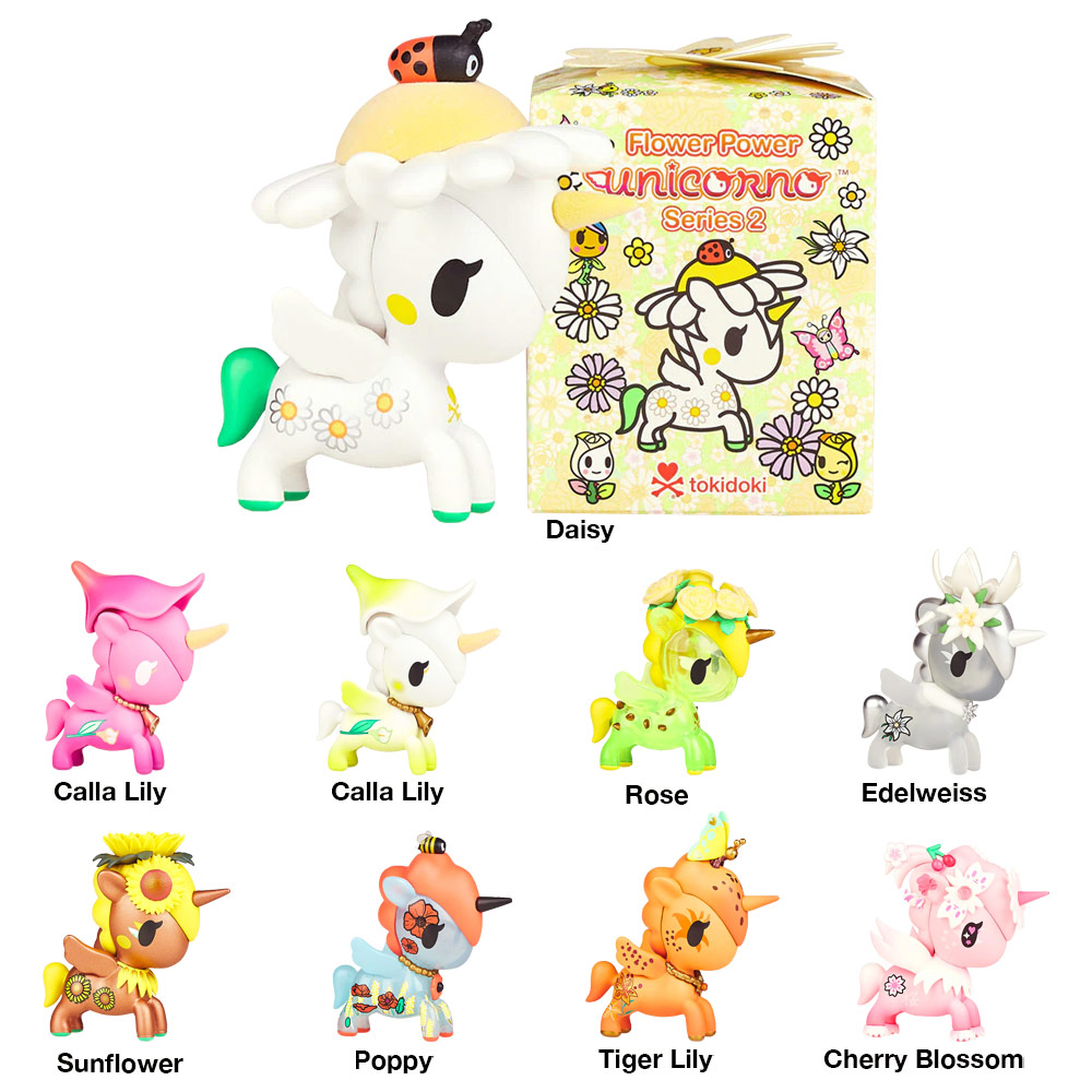 Departments - Tokidoki Blind Box Unicorno Flower Power Series 2
