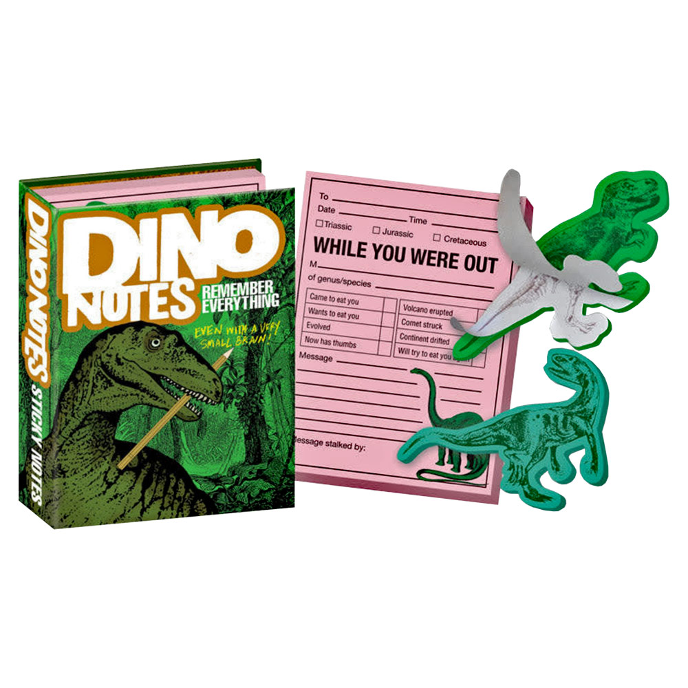 Departments - Unemployed Philosophers Guild Sticky Notes 3.25"x4.25" Dino