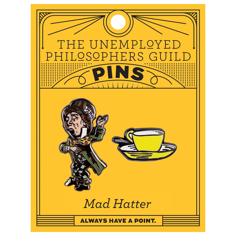 ENAMEL PINS 2pc MAD HATTER