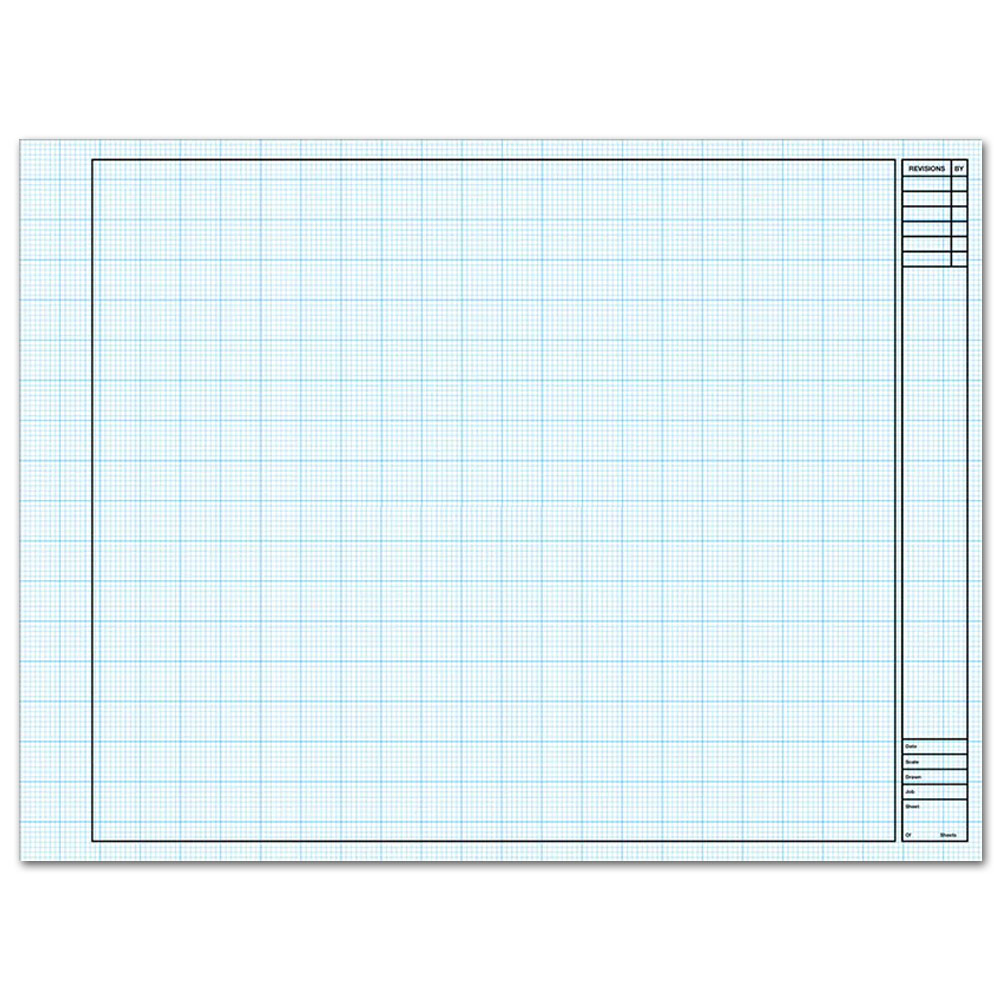 Departments - Clearprint 1000H Vellum Architect Title Block 8x8 Grid ...